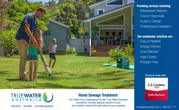 GJ Gardner working with True Water to deliver Sewage Treatment