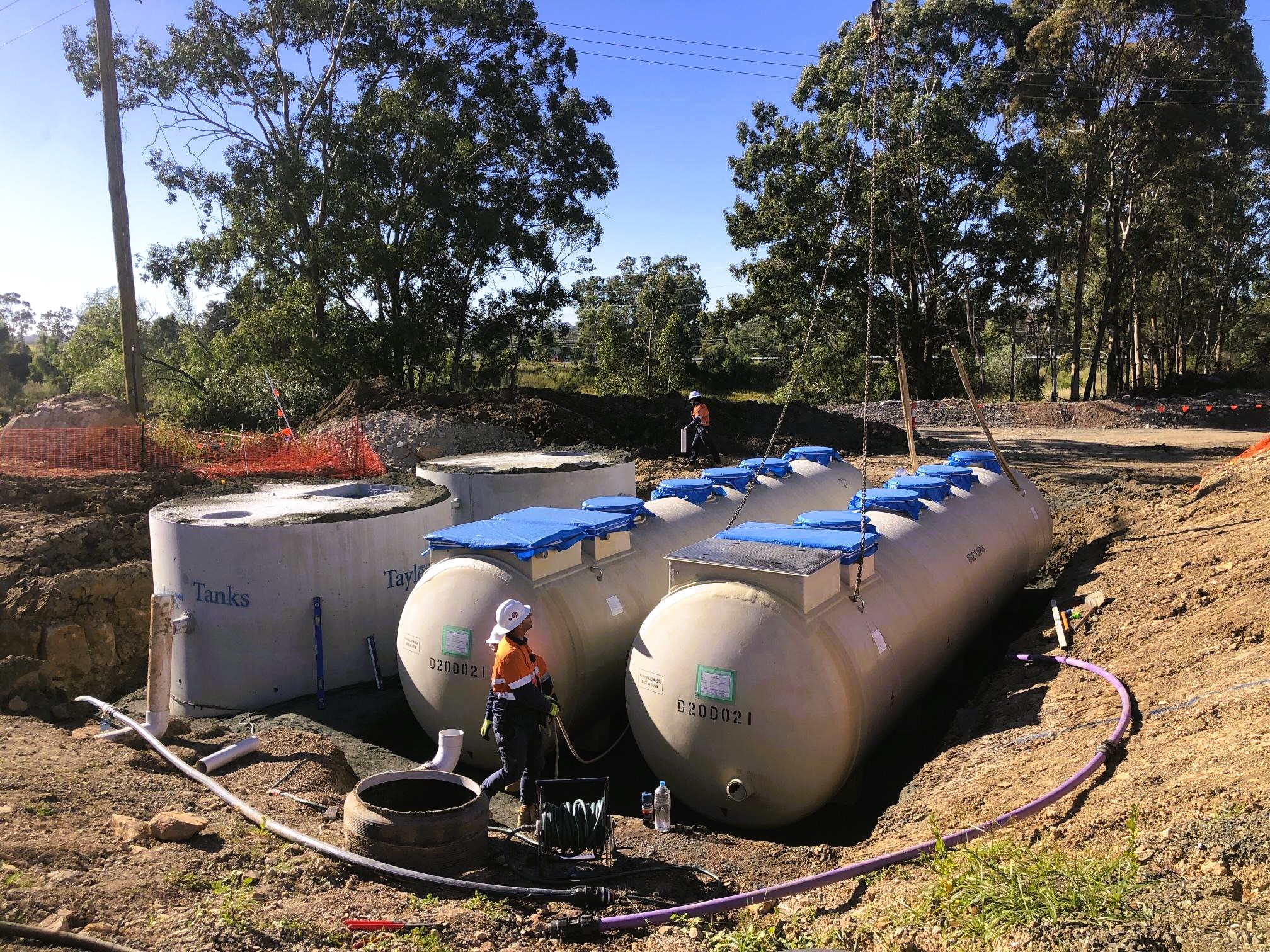 Manufactured sewage treatment plant part of wastewater solution